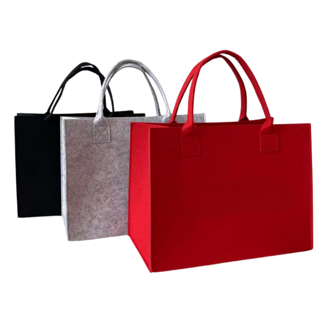 Solid Color Felt Tote Bag – One Dollar Only