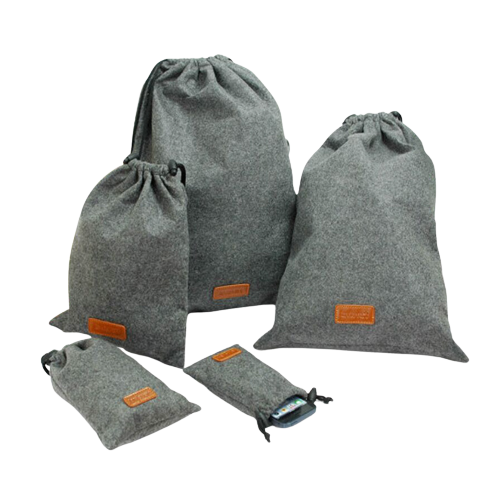 Felt Cloth Drawstring Pouch (Deliver in 4-6 weeks) – One Dollar Only