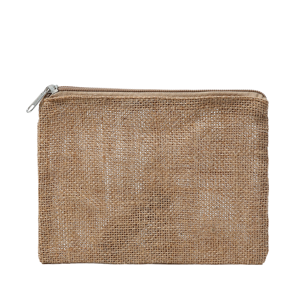 Jute Zipper Pouch – One Dollar Only