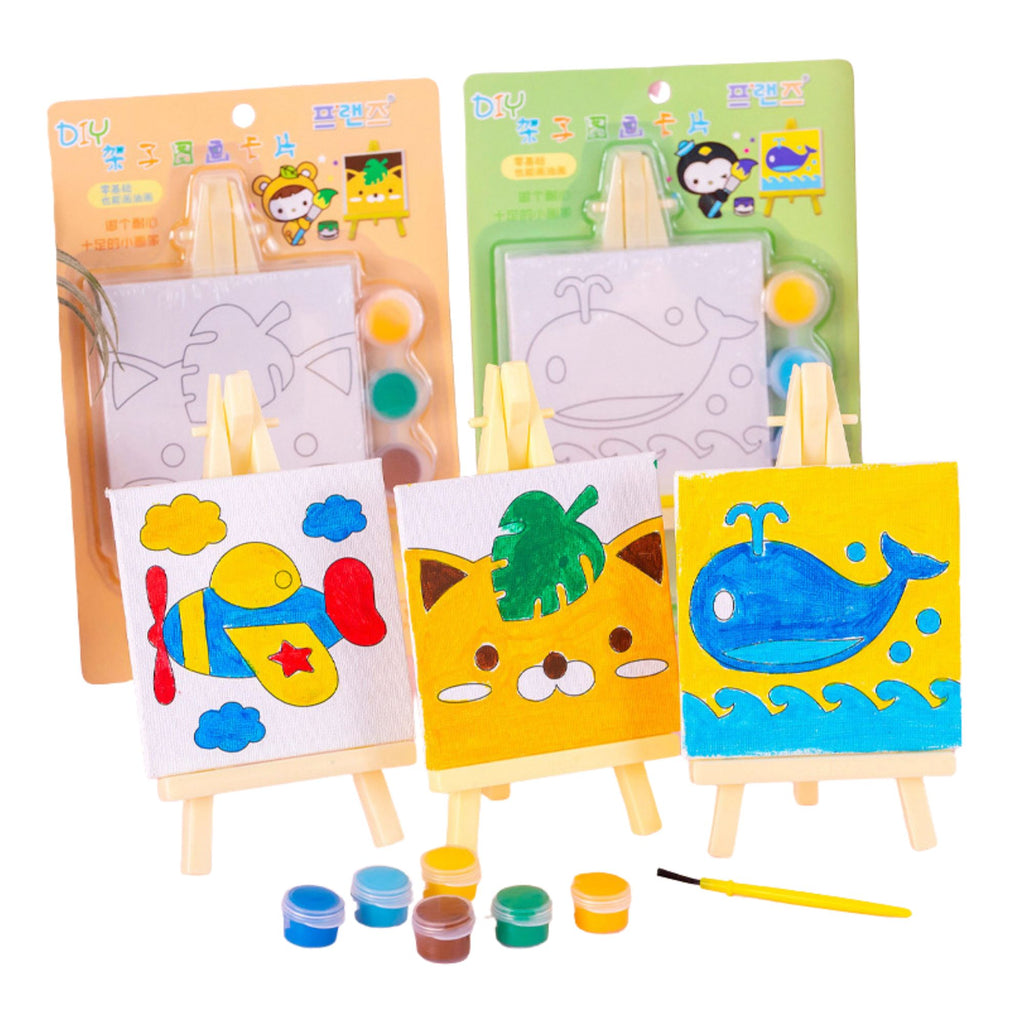 DIY Mini Painting Kit with Easel – One Dollar Only