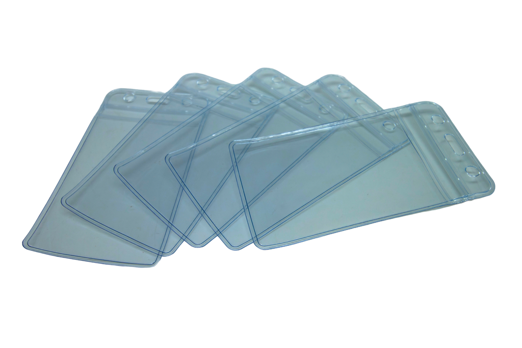 Clear Plastic Name Badge ID Card Holders – One Dollar Only