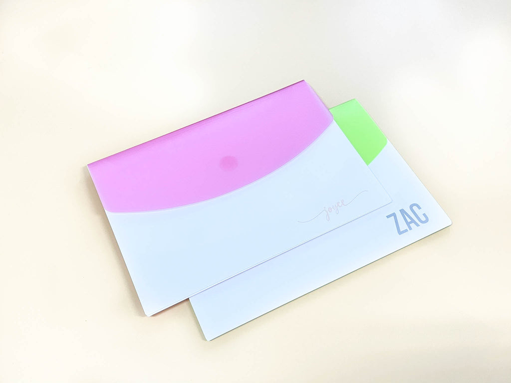3 Compartment Expandable Plastic A4 Folder (Name Printing) – One Dollar ...