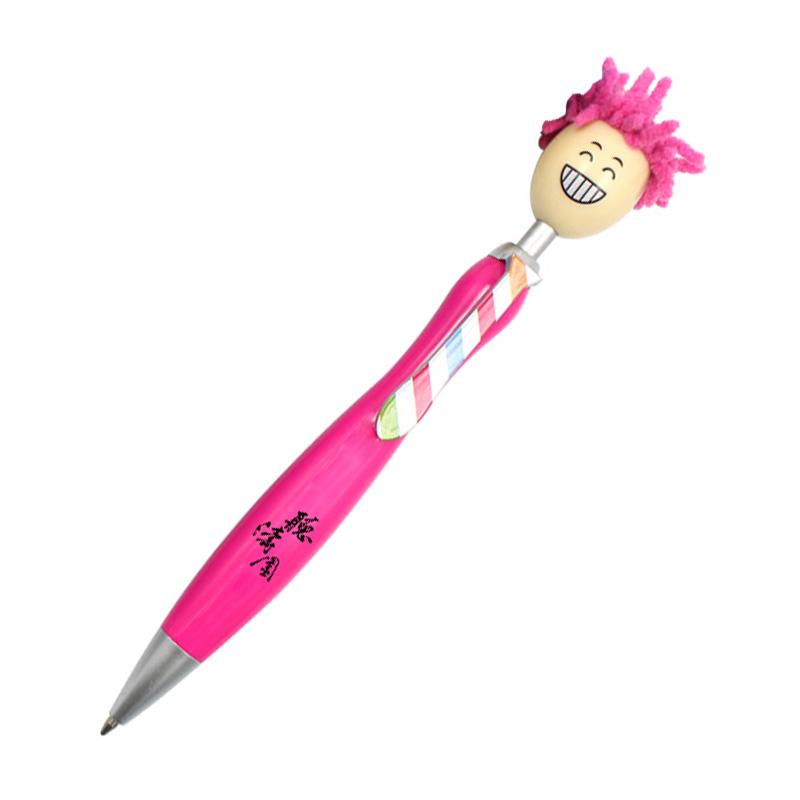 Ballpoint Pen With Smiling Puppet Head On Push Button – One Dollar Only