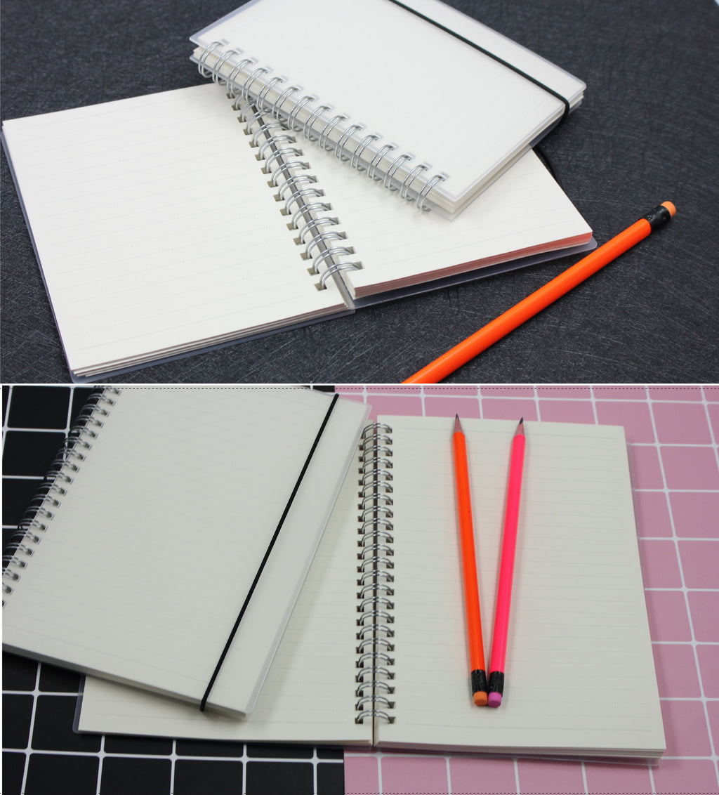 A5 Notebook With Clear Cover And Lined Pages – One Dollar Only