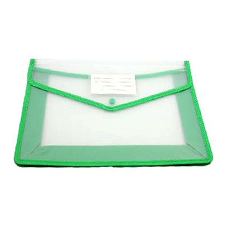 A4 Clear Document Pouch With Coloured Edge – One Dollar Only