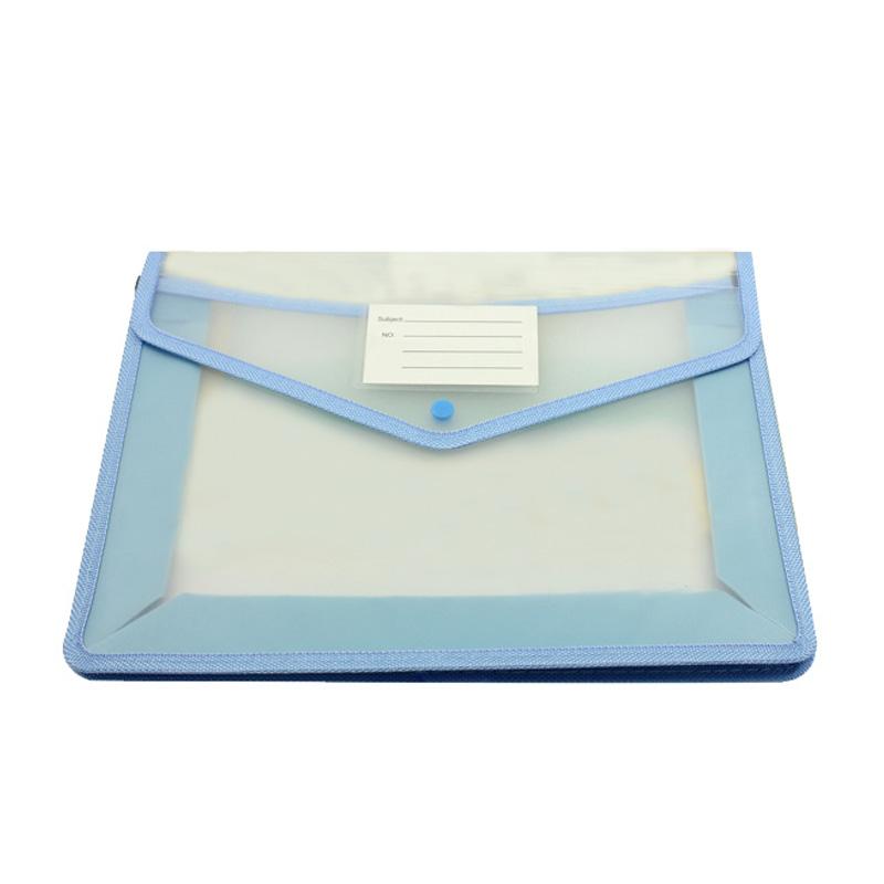 A4 Clear Document Pouch With Coloured Edge – One Dollar Only