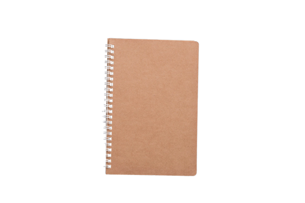 A5 Spiral Notebook with Brown Cover – One Dollar Only