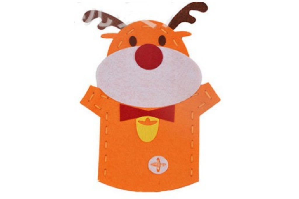 Christmas Theme DIY Hand Puppets – One Dollar Only