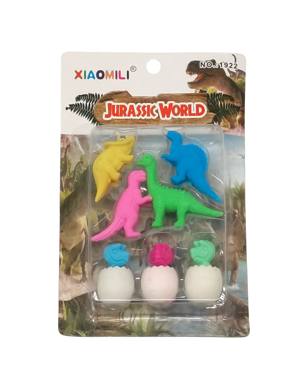 Dinosaur Jurassic Word Theme Eraser Set – One Dollar Only