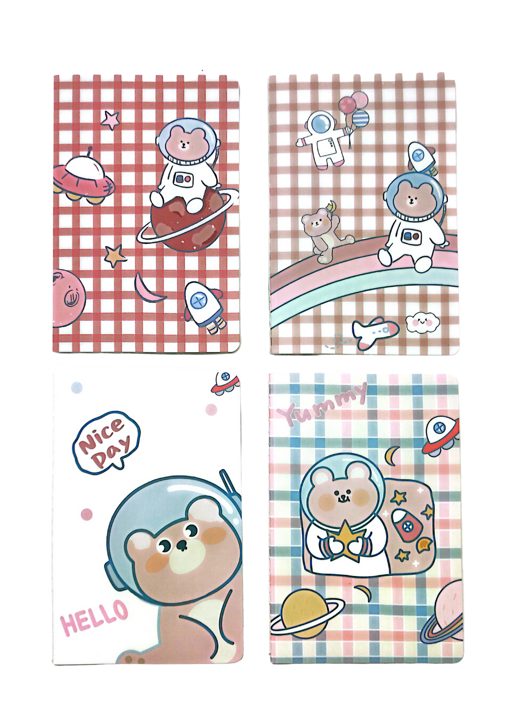 A5 Notebooks Cute Astronaut Design Cartoon Pattern Paper Cover Mini No ...