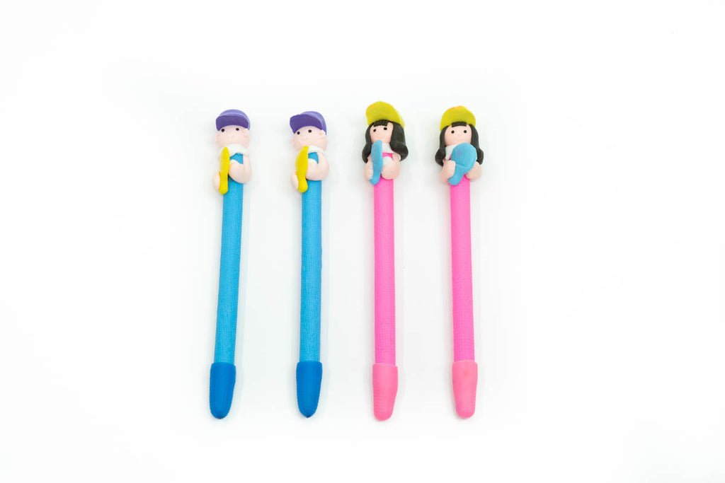 Table Tennis Girl/Boy Design Figurine Pen – One Dollar Only