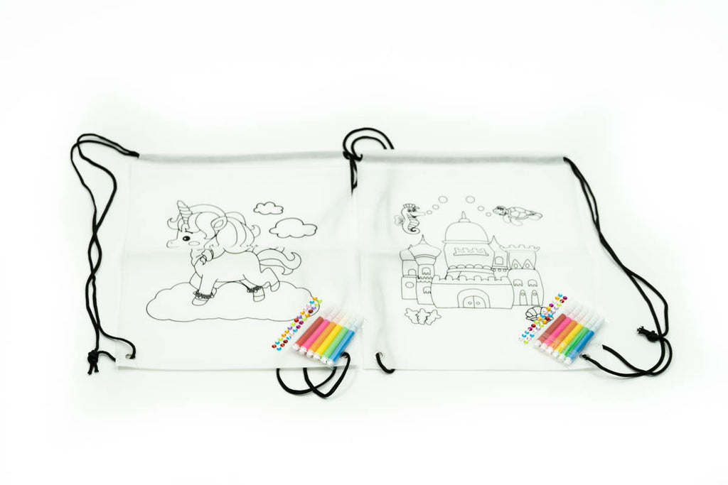 DIY Colouring Drawstring Bag – One Dollar Only